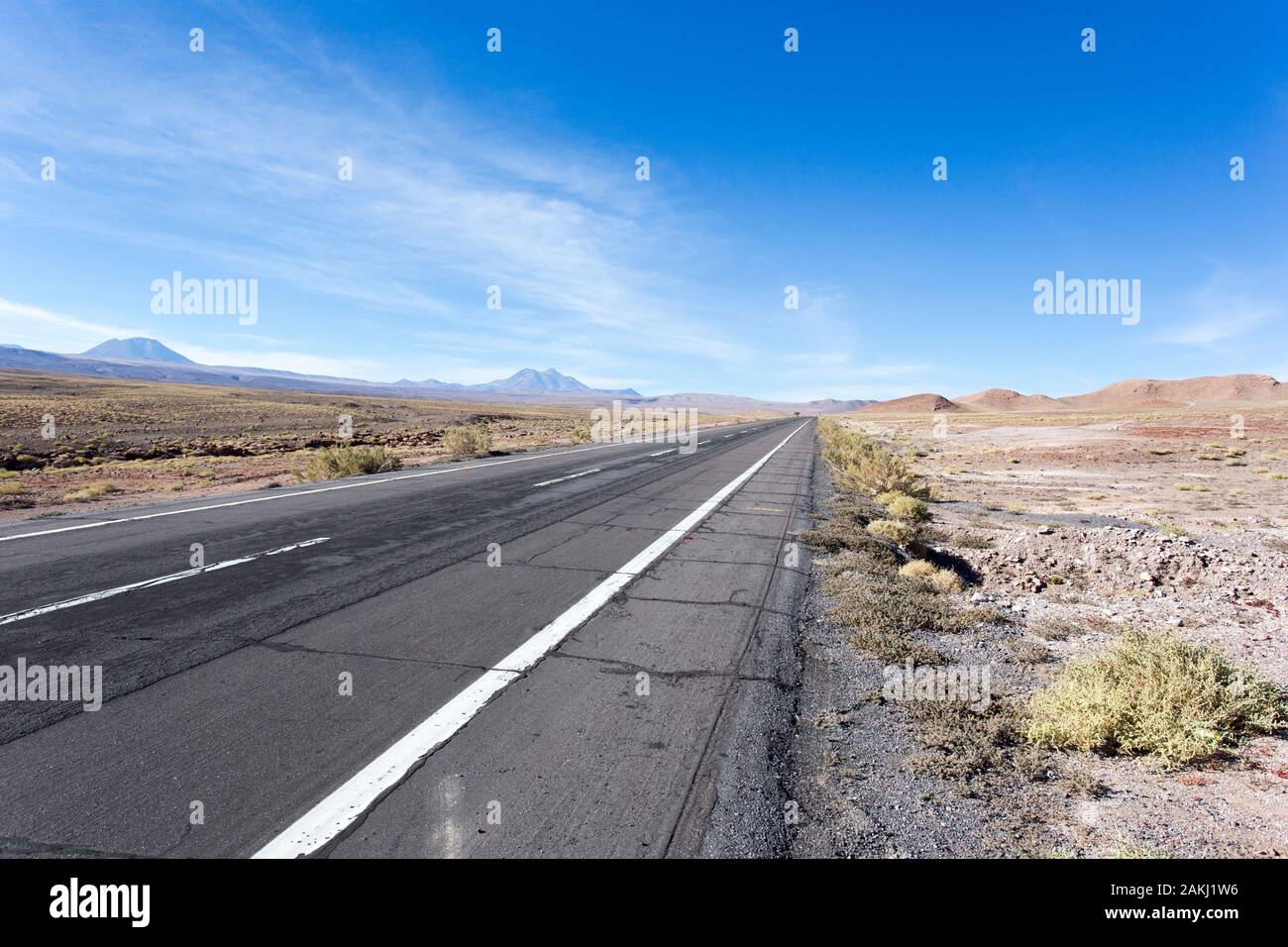 The famous route 5, Panamericana, in Chile Stock Photo - Alamy