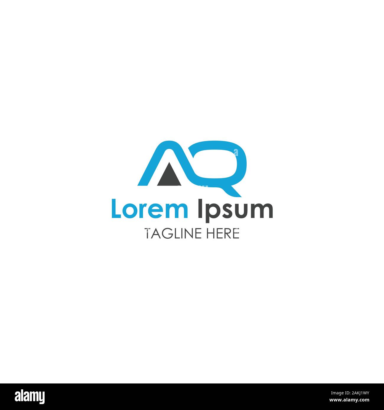 Initial AQ Letter Logo With Creative Modern Business Typography Vector ...