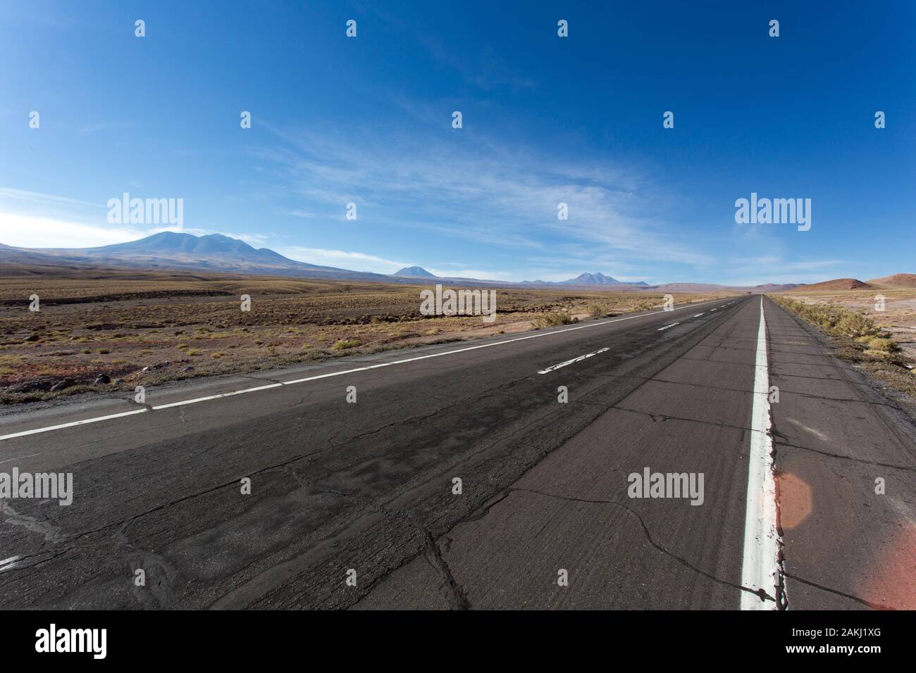 The famous route 5, Panamericana, in Chile Stock Photo - Alamy