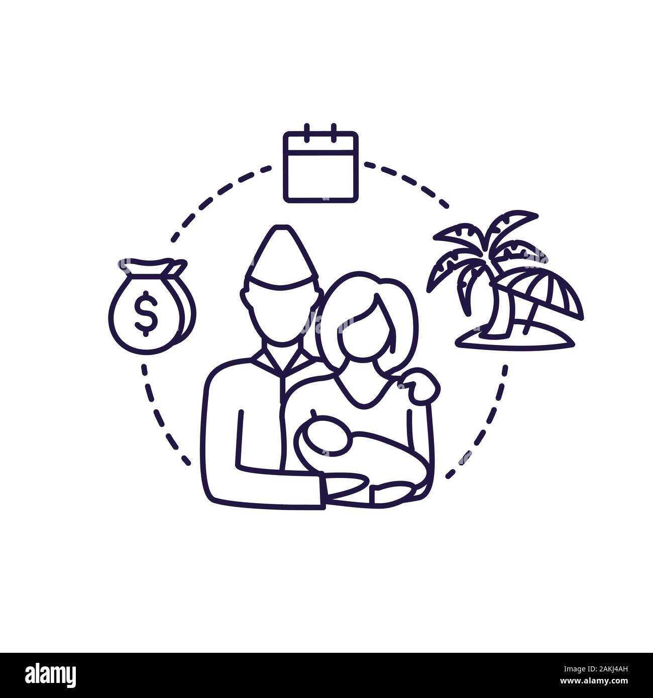 Generational - Retirement Icon set showing considerations for ...