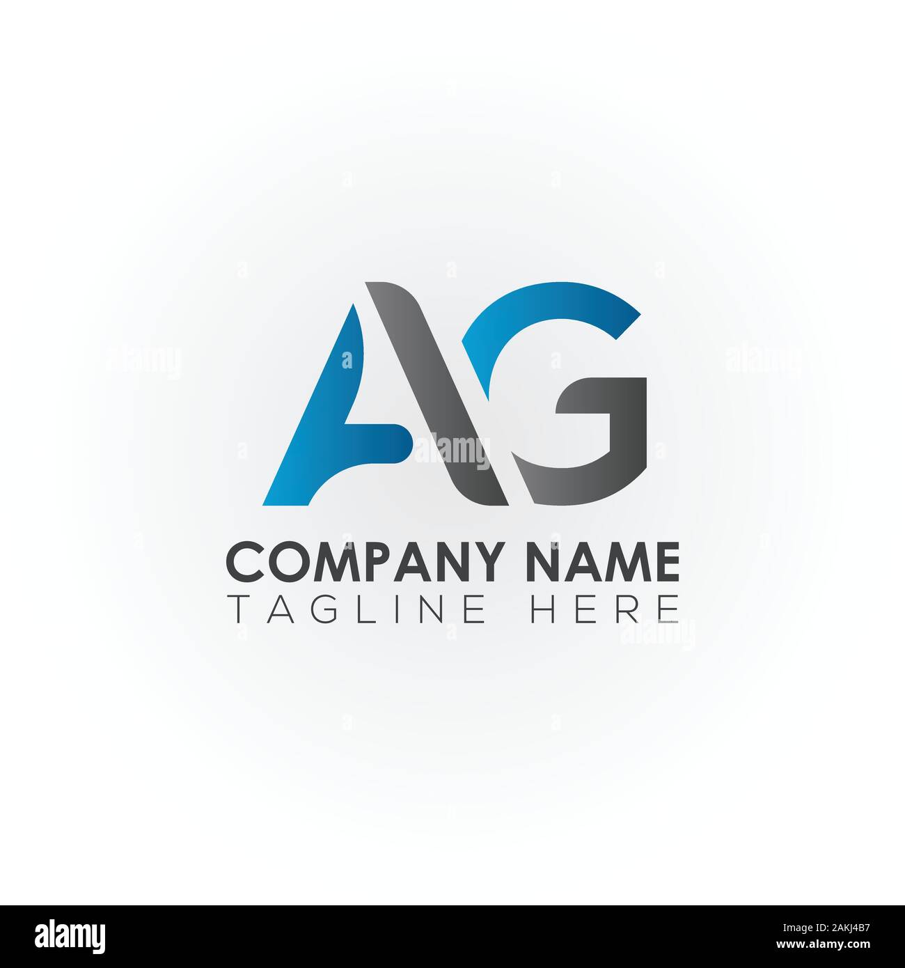 Initial AG Letter Logo With Creative Modern Business Typography Vector Template. Creative ...