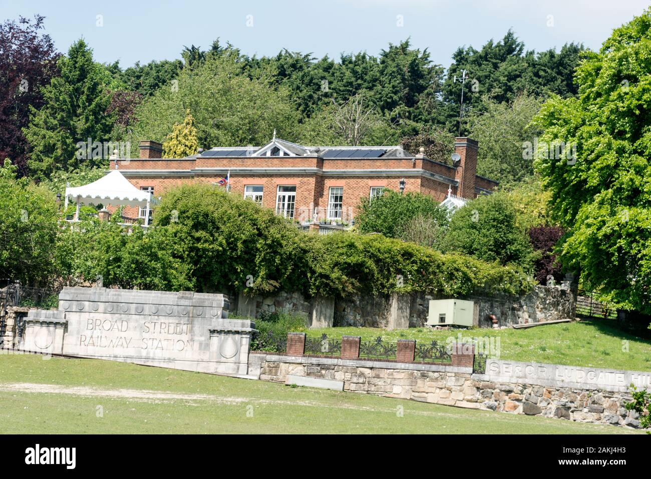 Lord & Lady's home seen from the steam train during the Fawley Hill ...
