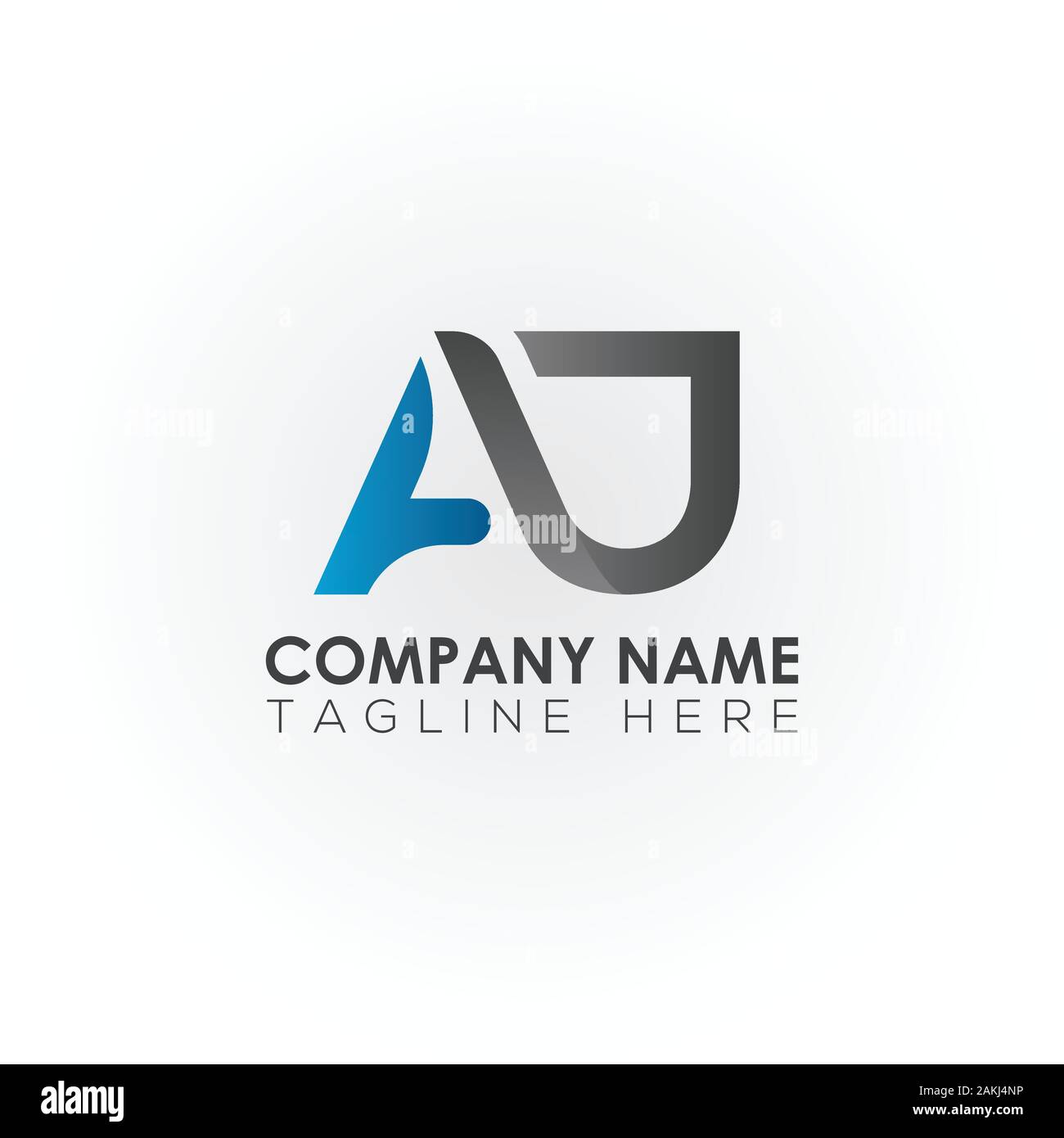Initial AJ Letter Logo With Creative Modern Business Typography Vector ...