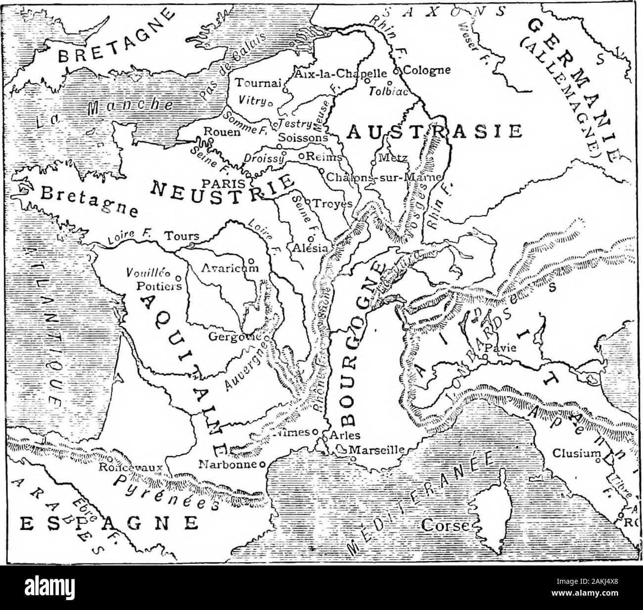 France . d, through the riseof the great Carolingian family, in ...