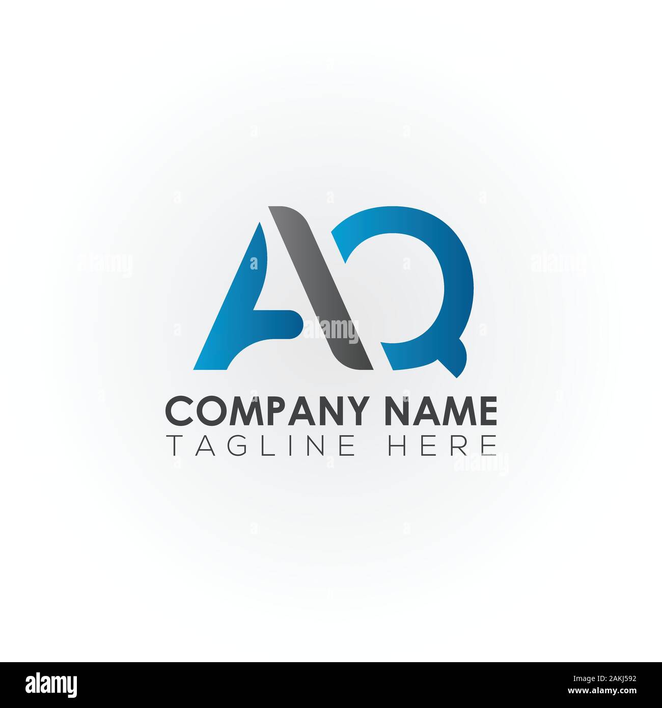 Initial AQ Letter Logo With Creative Modern Business Typography Vector ...