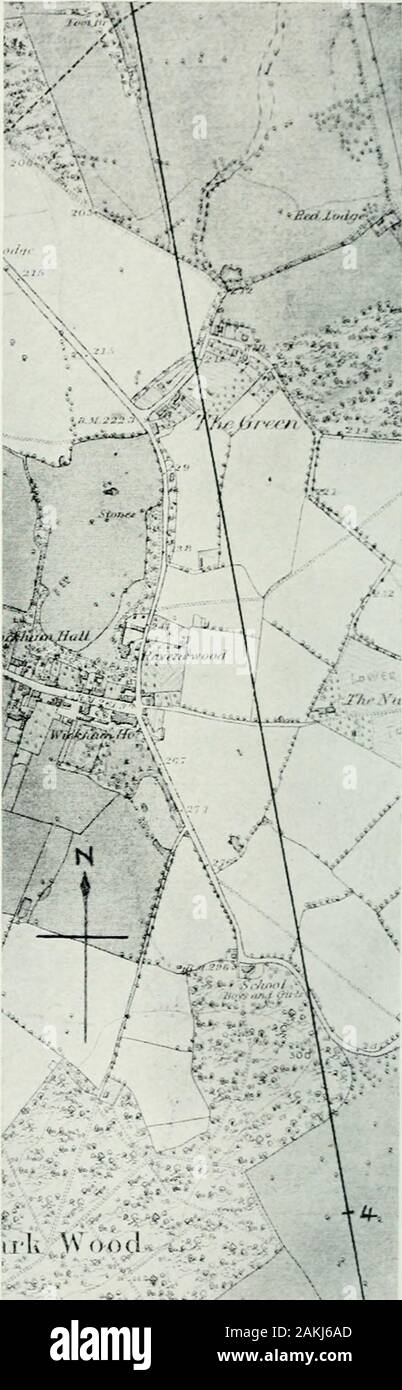 Surrey road map hi-res stock photography and images - Alamy