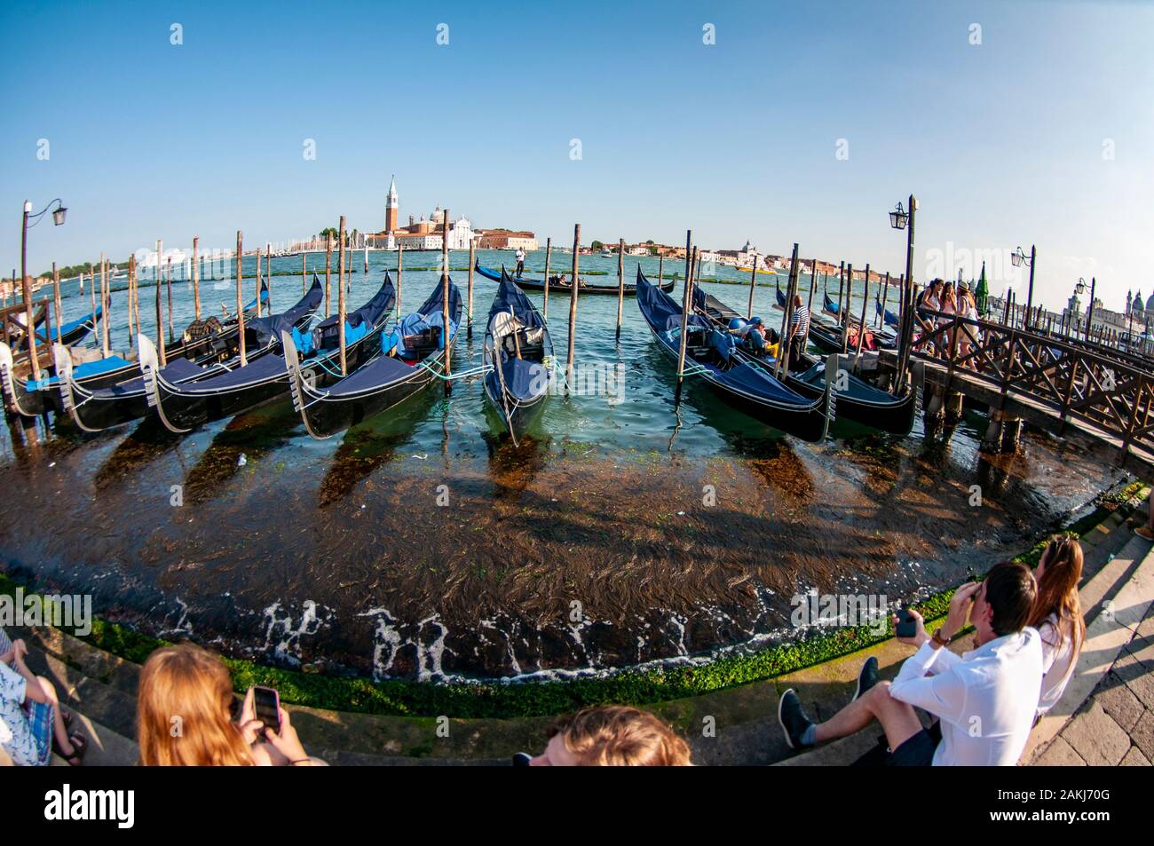 San Marco basin and Church of San Giorgio Maggiore in Venice Island ...