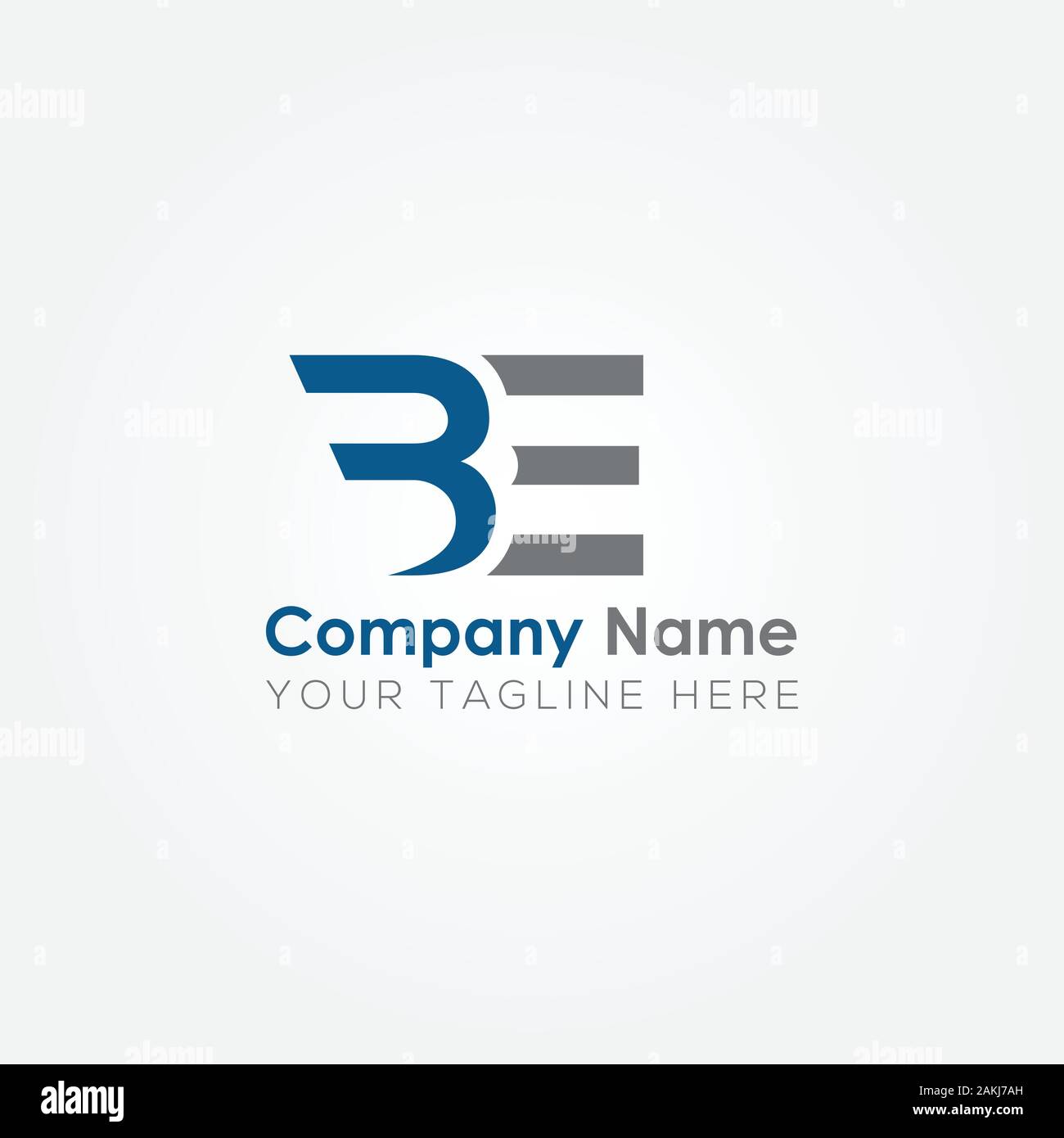 Initial BE Letter Logo With Creative Modern Business Typography Vector ...