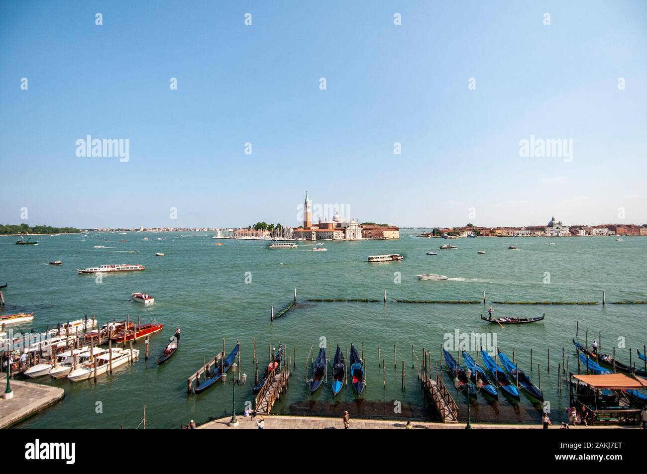 San Marco basin and Church of San Giorgio Maggiore in Venice Island ...