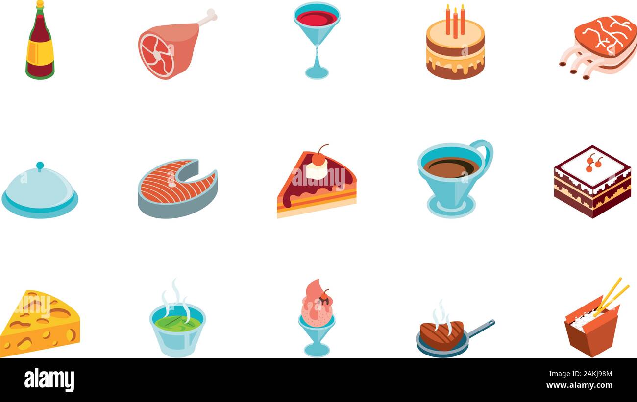Icon set design, Eat food restaurant menu dinner lunch cooking and meal ...