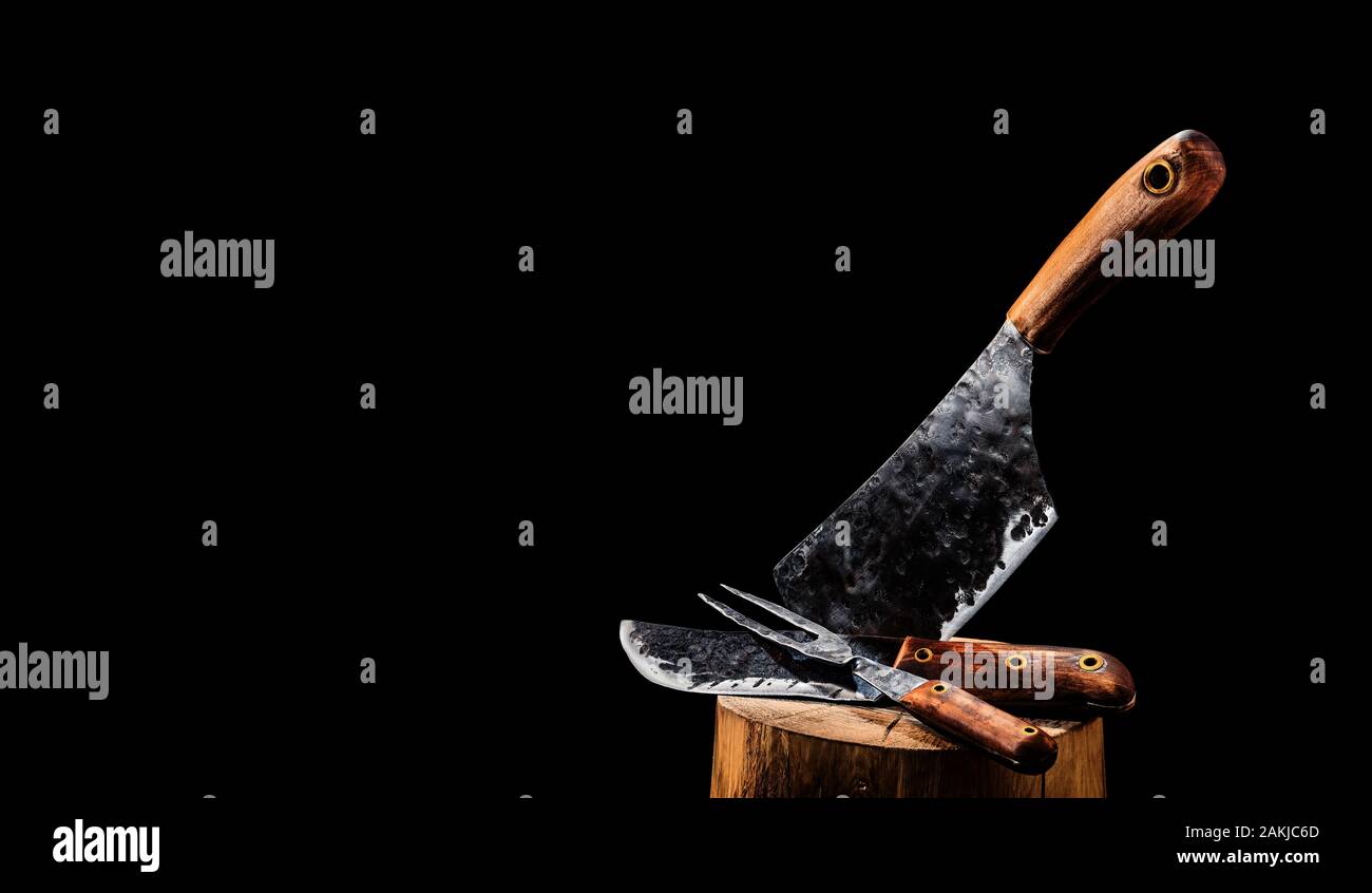 Vintage meat cleaver hi-res stock photography and images - Alamy