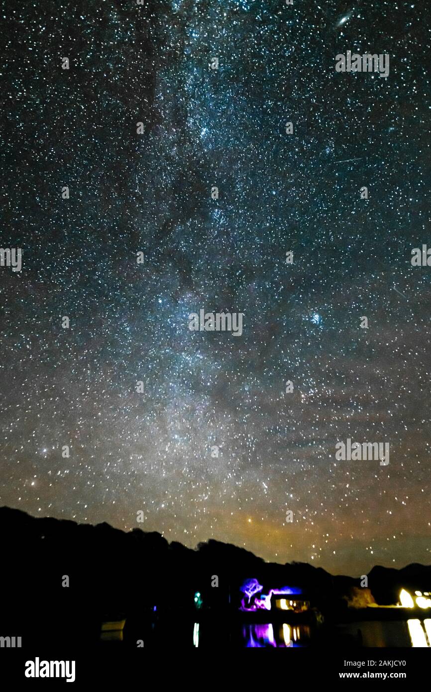 A winter image of the Milky Way Galaxy seen above the Applecross ...