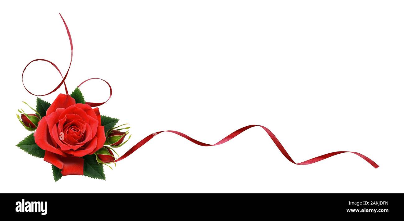 Rose bottom corner border hi-res stock photography and images - Alamy