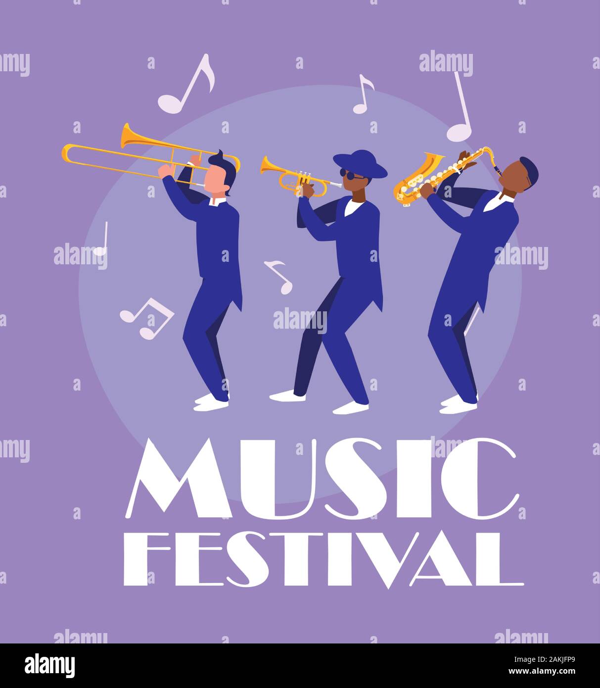 Musicians with instruments design, Music festival sound melody song ...