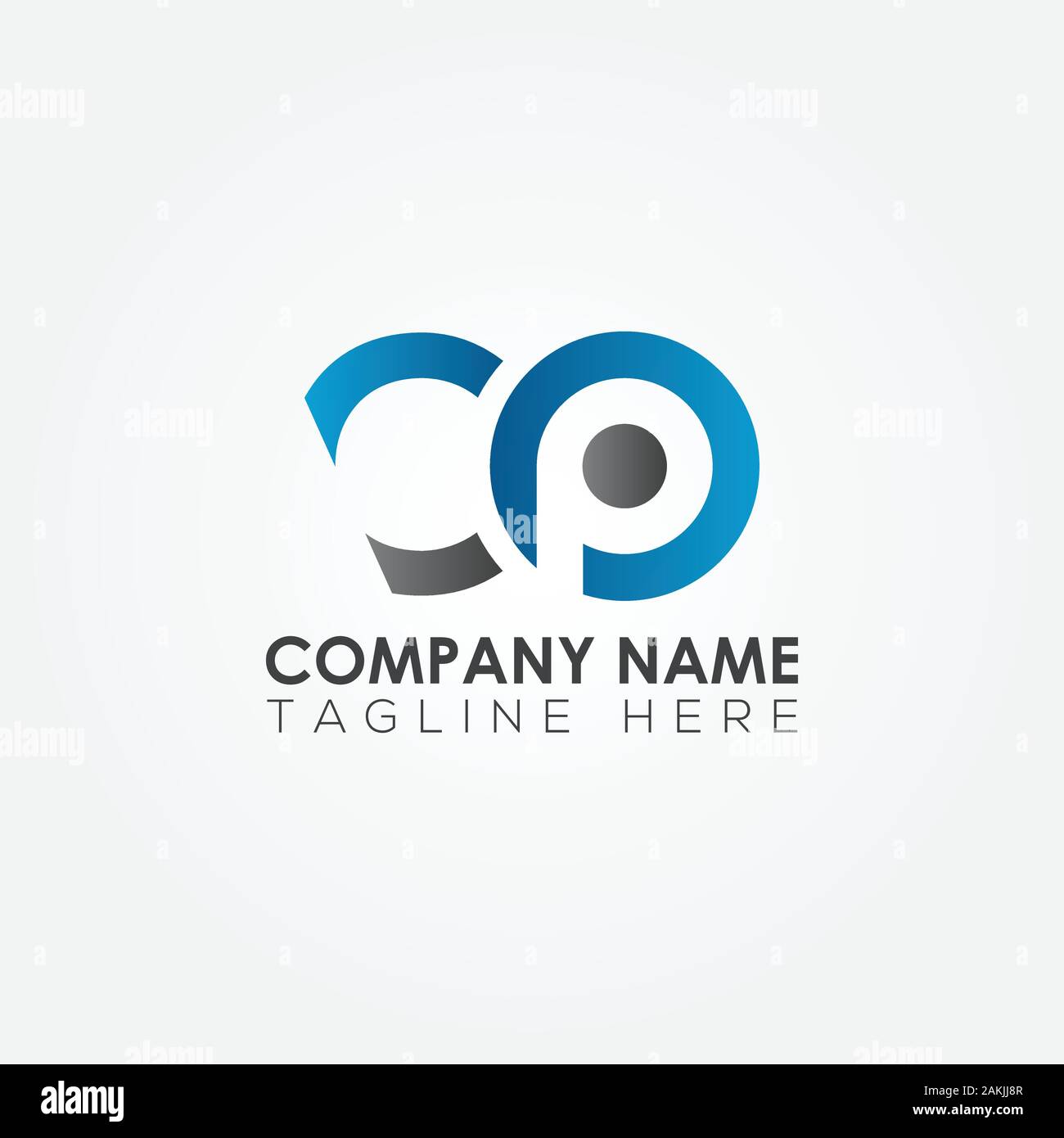 Initial CP Letter Logo With Creative Modern Business Typography Vector ...