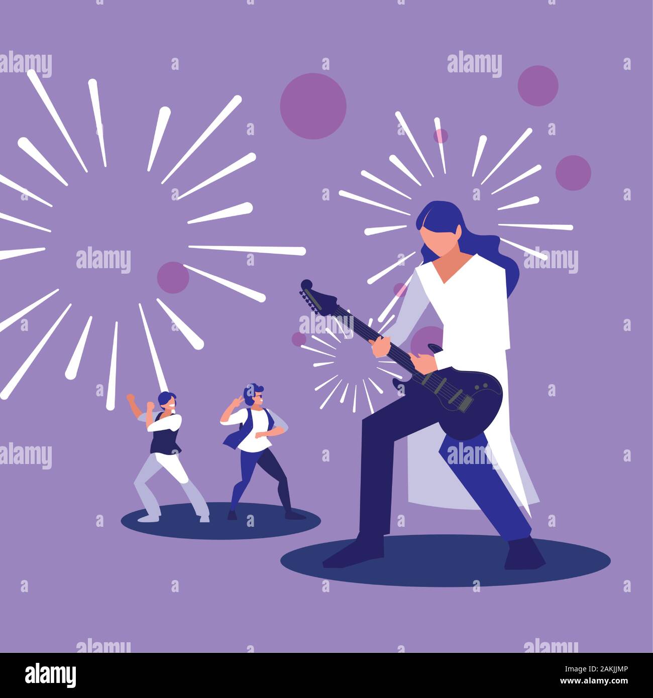 Musicians with instruments design, Music festival sound melody song ...
