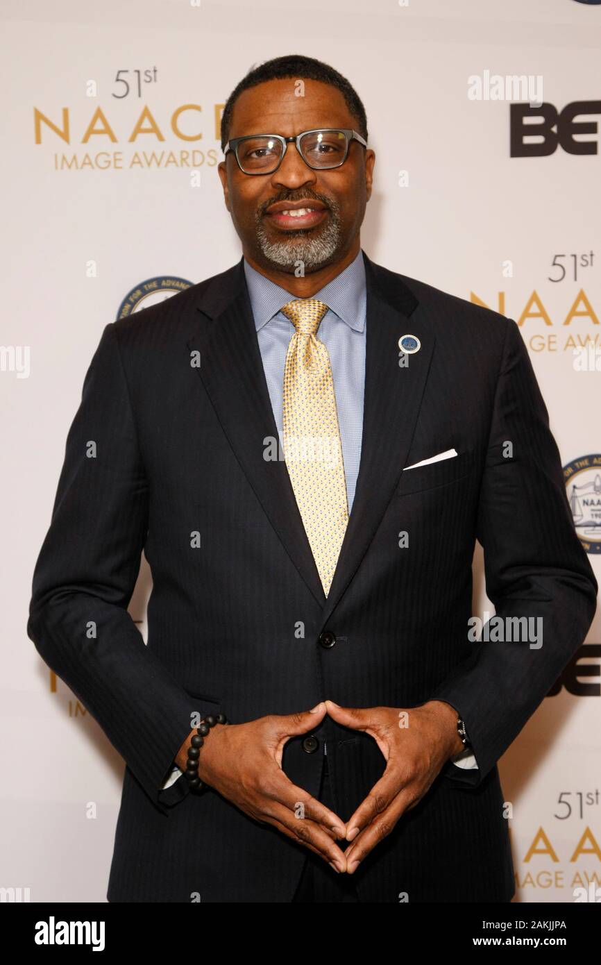 Los Angeles, USA. 9th Jan 2020. Derrick Johnson attends the 51st NAACP ...