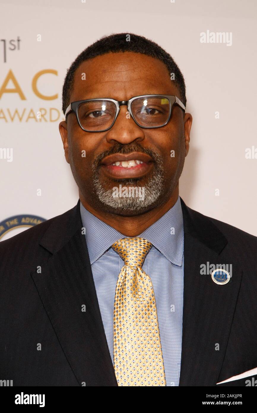 Los Angeles, USA. 9th Jan 2020. Derrick Johnson attends the 51st NAACP ...