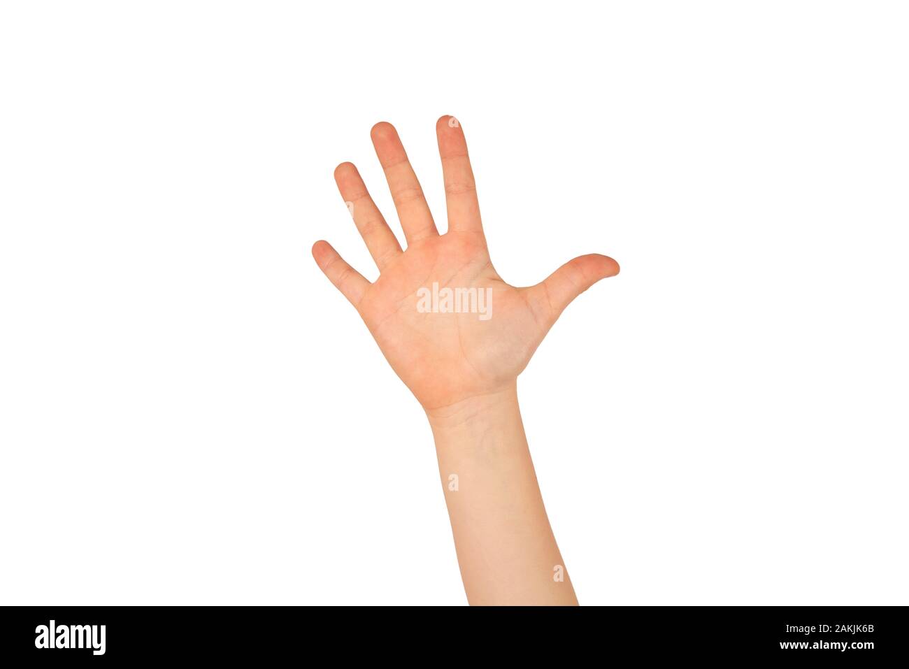 children's hands on a white background Stock Photo - Alamy