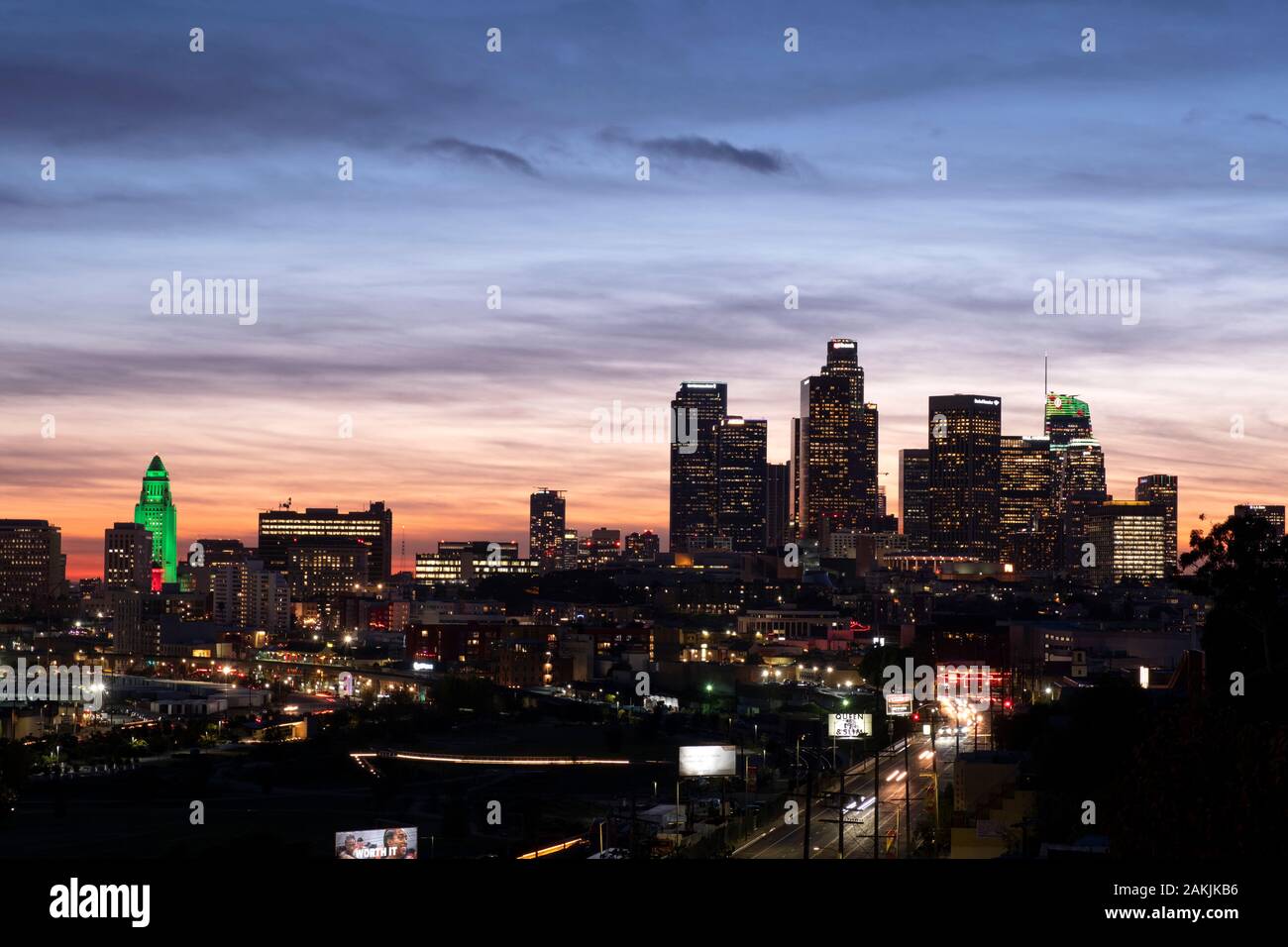 Los angeles downtown buildings not hdr hi-res stock photography and ...