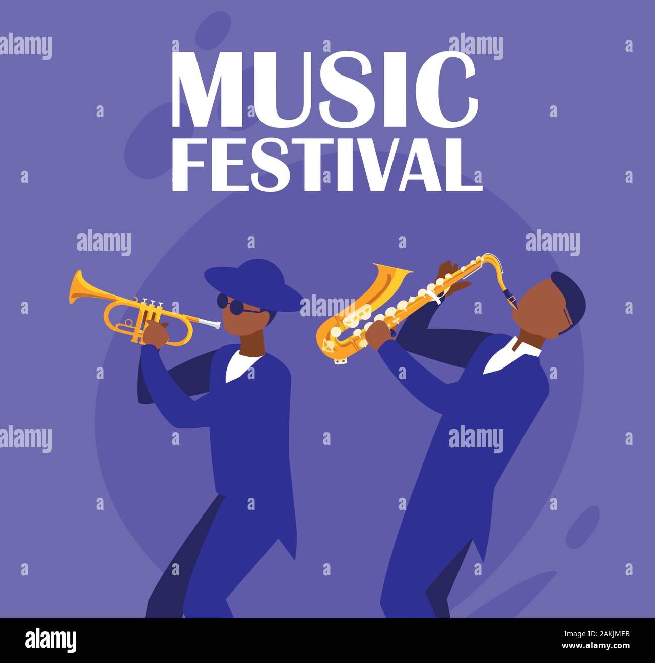 Musicians with instruments design, Music festival sound melody song ...