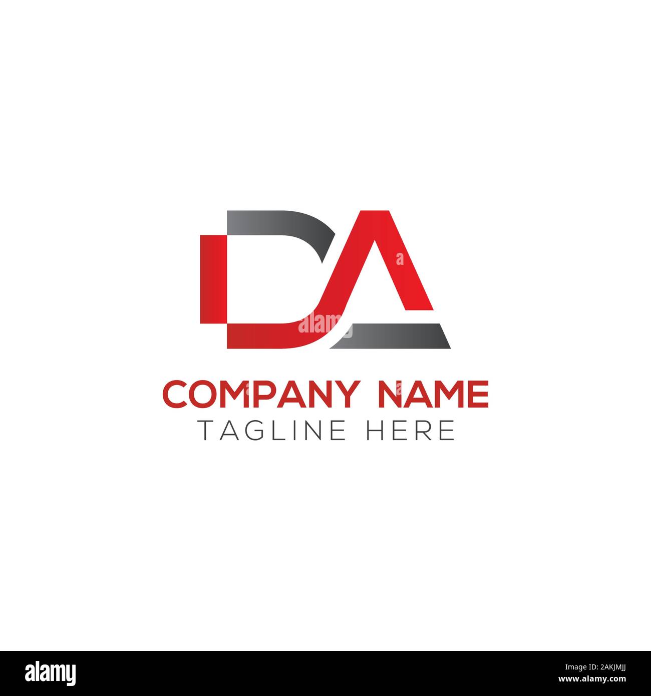 Initial DA Letter Logo With Creative Modern Business Typography Vector ...