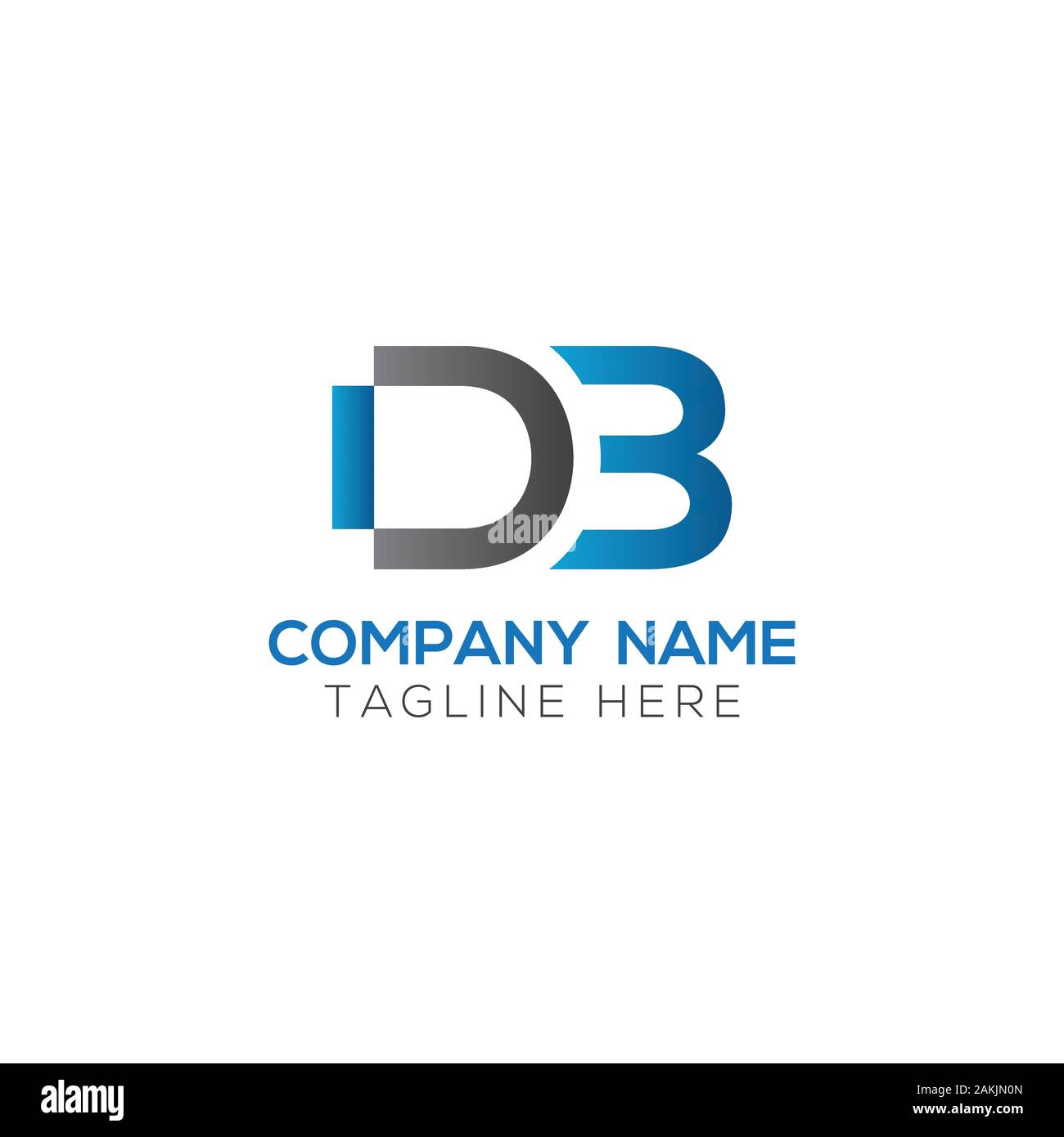 Initial DB Letter Logo With Creative Modern Business Typography Vector ...