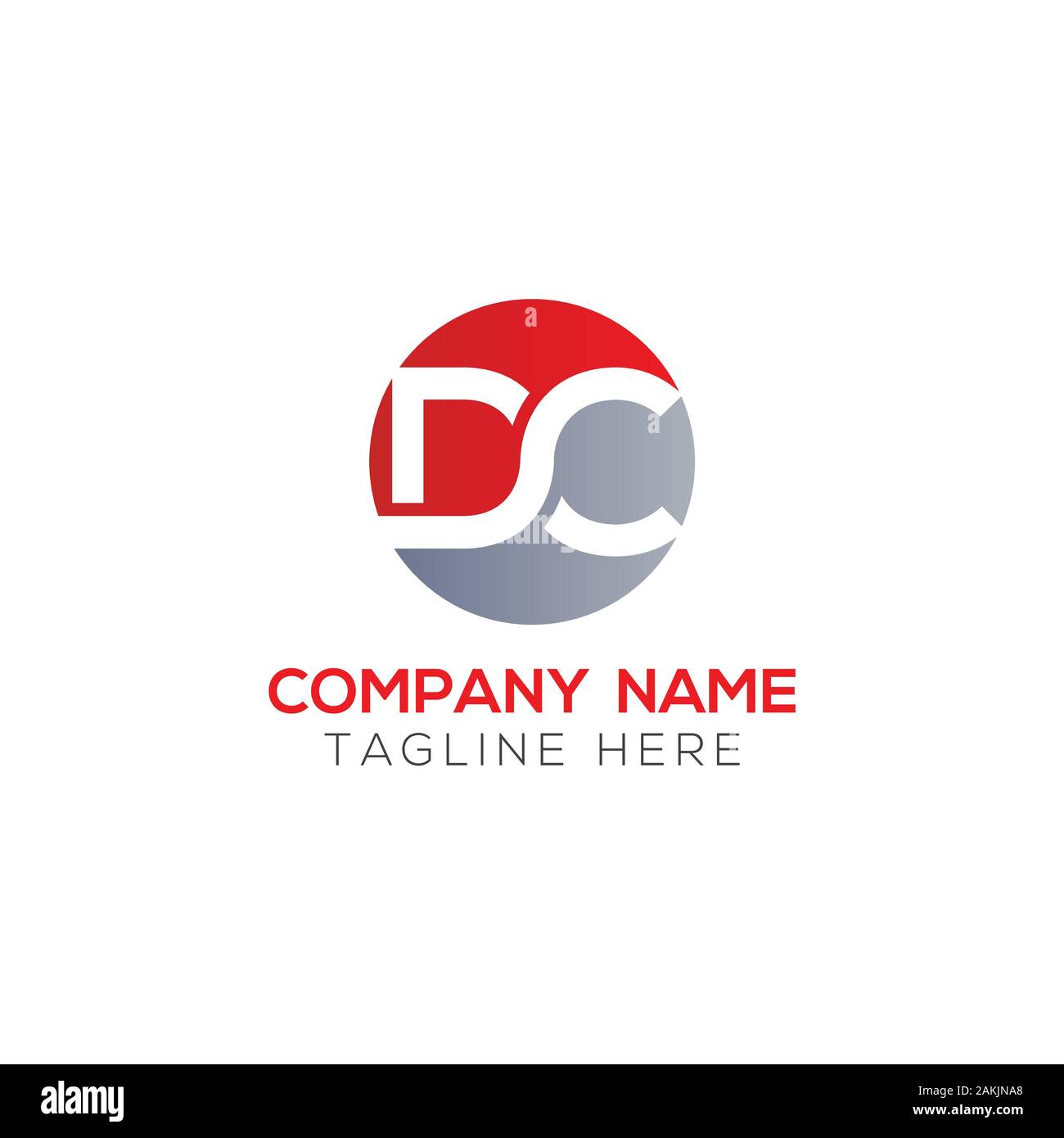 Initial DC Letter Logo With Creative Modern Business Typography Vector Template. Creative ...