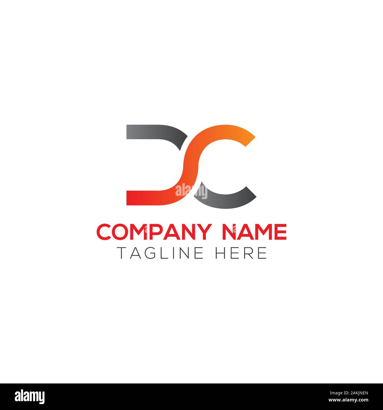 Initial DC Letter Logo With Creative Modern Business Typography Vector Template. Creative ...