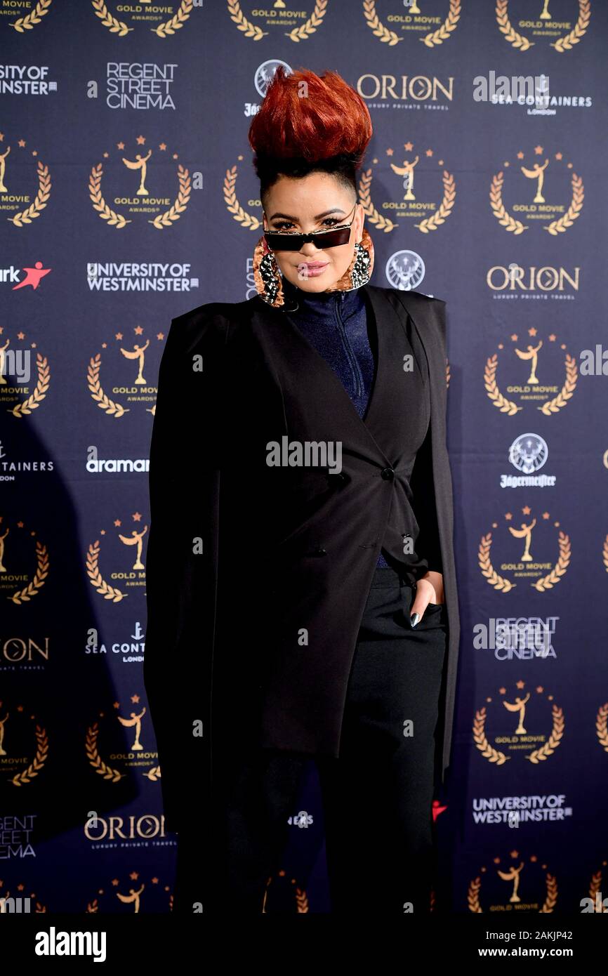 Eva Simons attending the Gold Movie Awards 2020, held at Regent Street ...