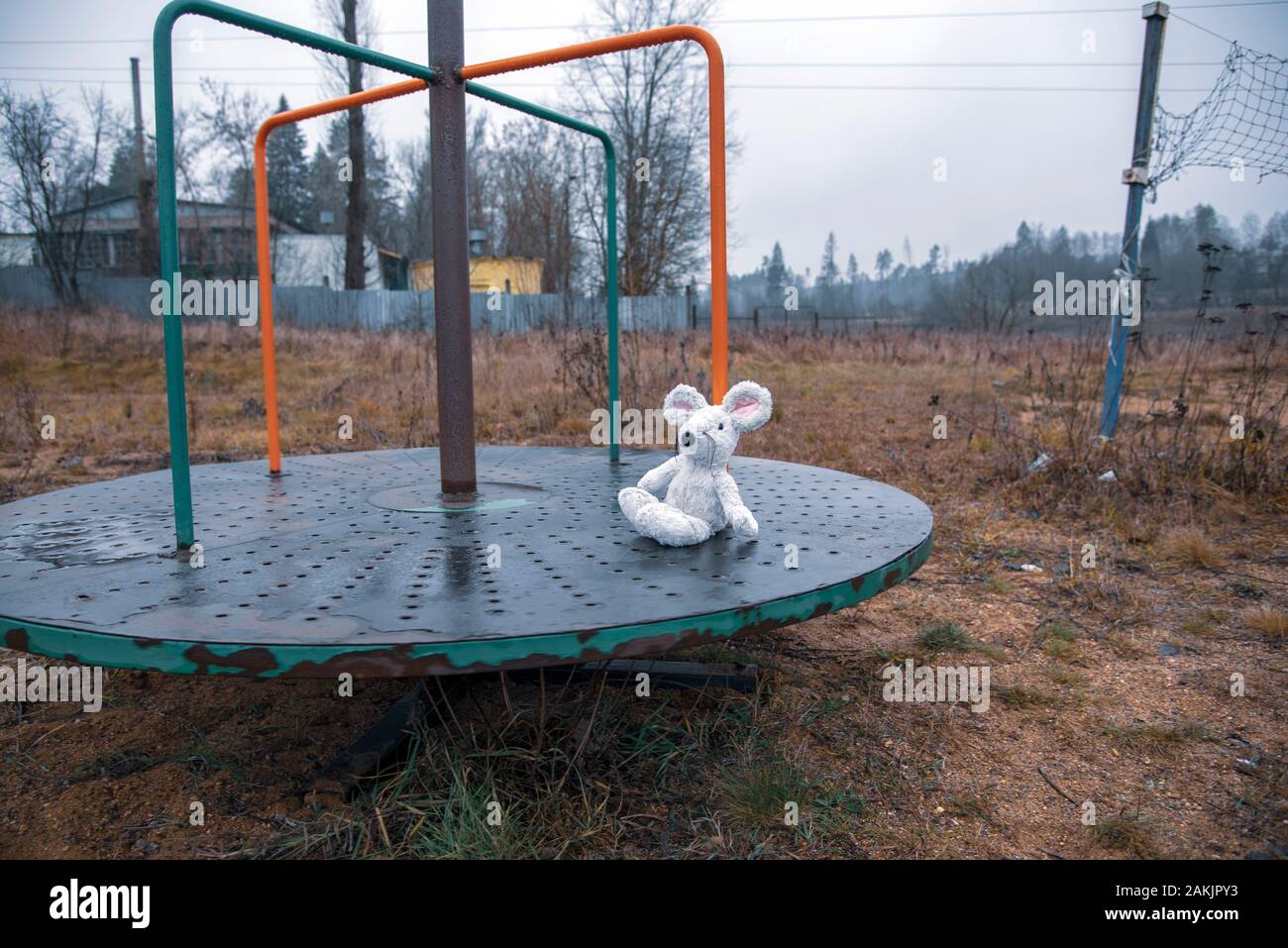 A toy mouse, forgotten on the merry-go-round Stock Photo - Alamy
