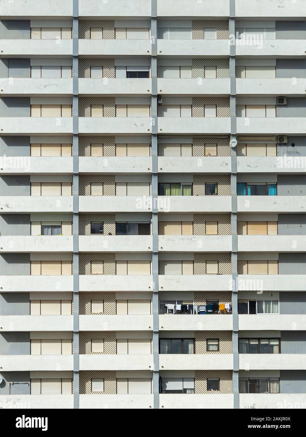Facade an apartment block balconies hi-res stock photography and images ...