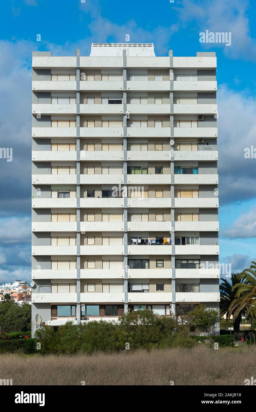 Construction concrete block apartment building hi-res stock photography ...