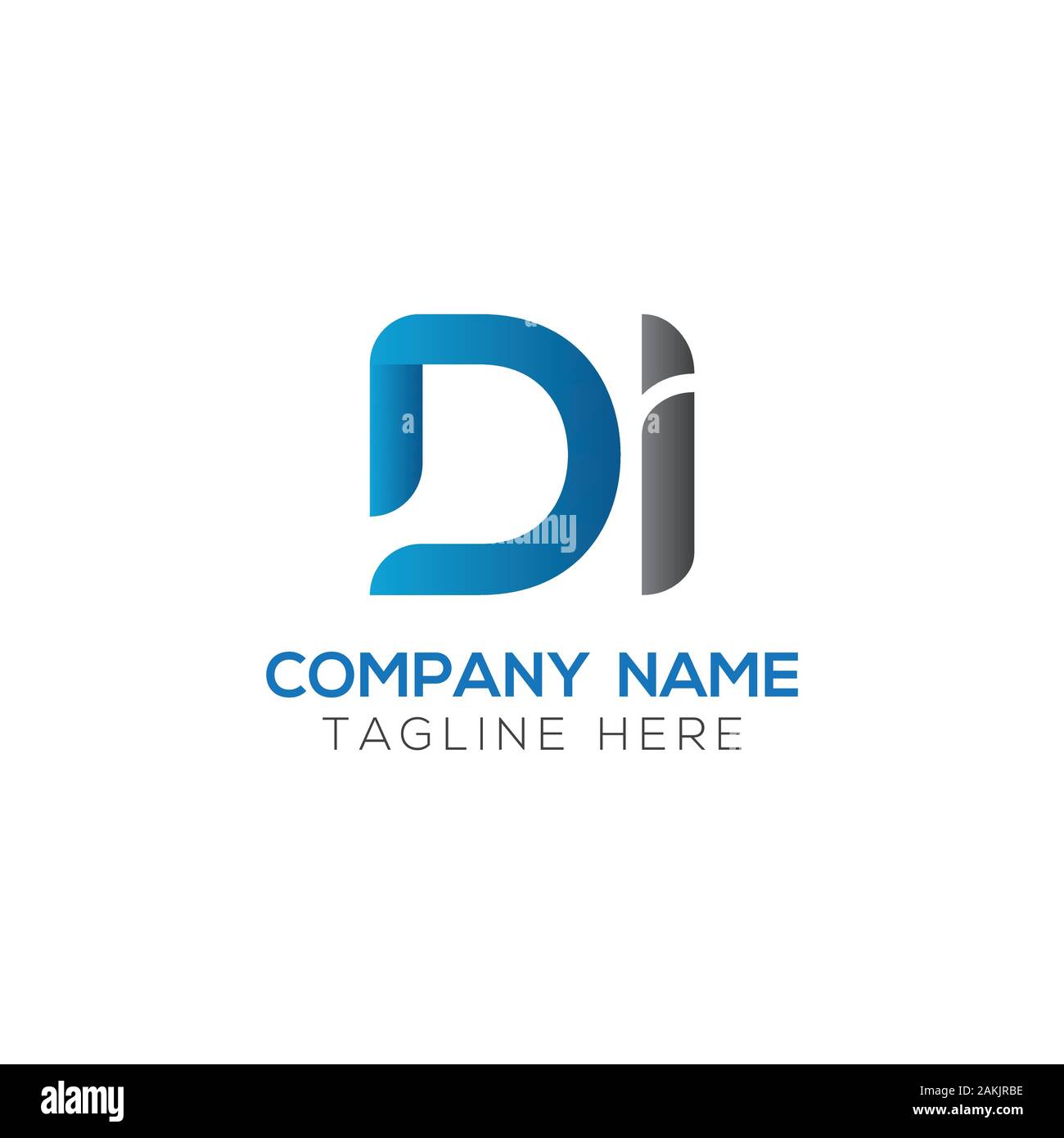 Initial DI Letter Logo With Creative Modern Business Typography Vector ...