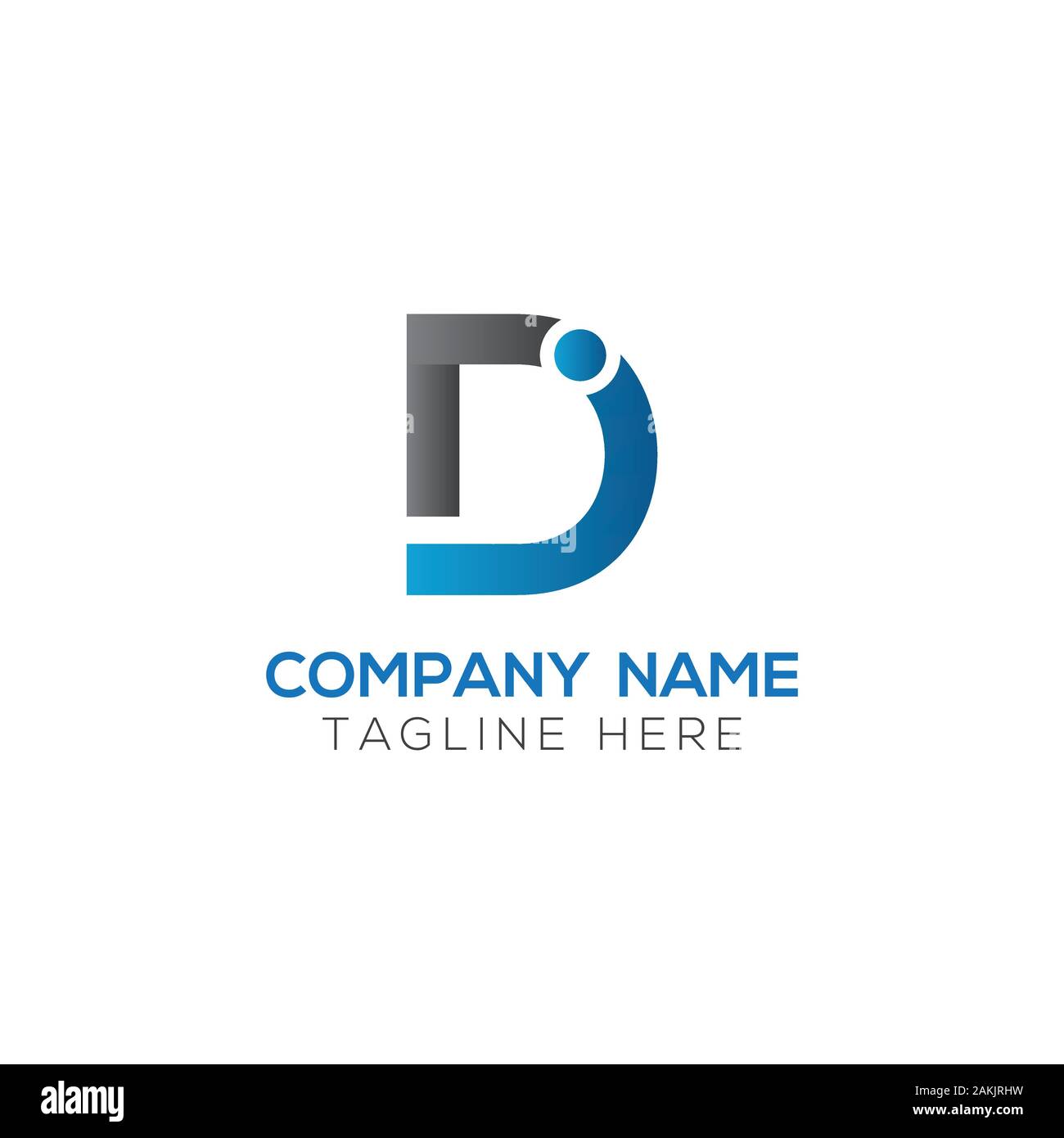 Initial DI Letter Logo With Creative Modern Business Typography Vector ...