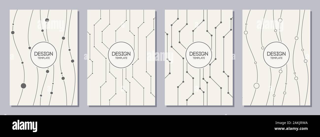 Set of flyer, posters, banners, placards, brochure design templates A6 ...