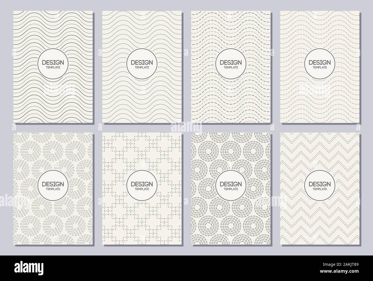 Set of flyers, posters, banners, placards, brochure design templates A6 ...