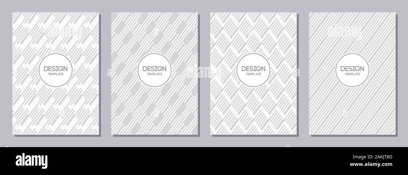 Set of flyers, posters, banners, placards, brochure design templates A6 ...