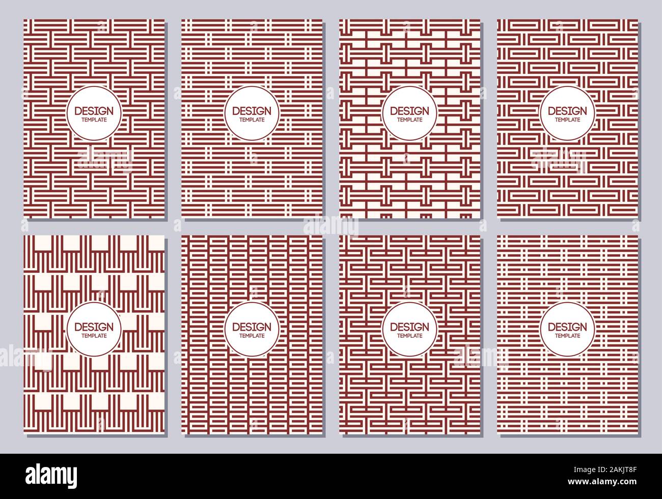 Set of flyers, posters, banners, placards, brochure design templates A6 ...