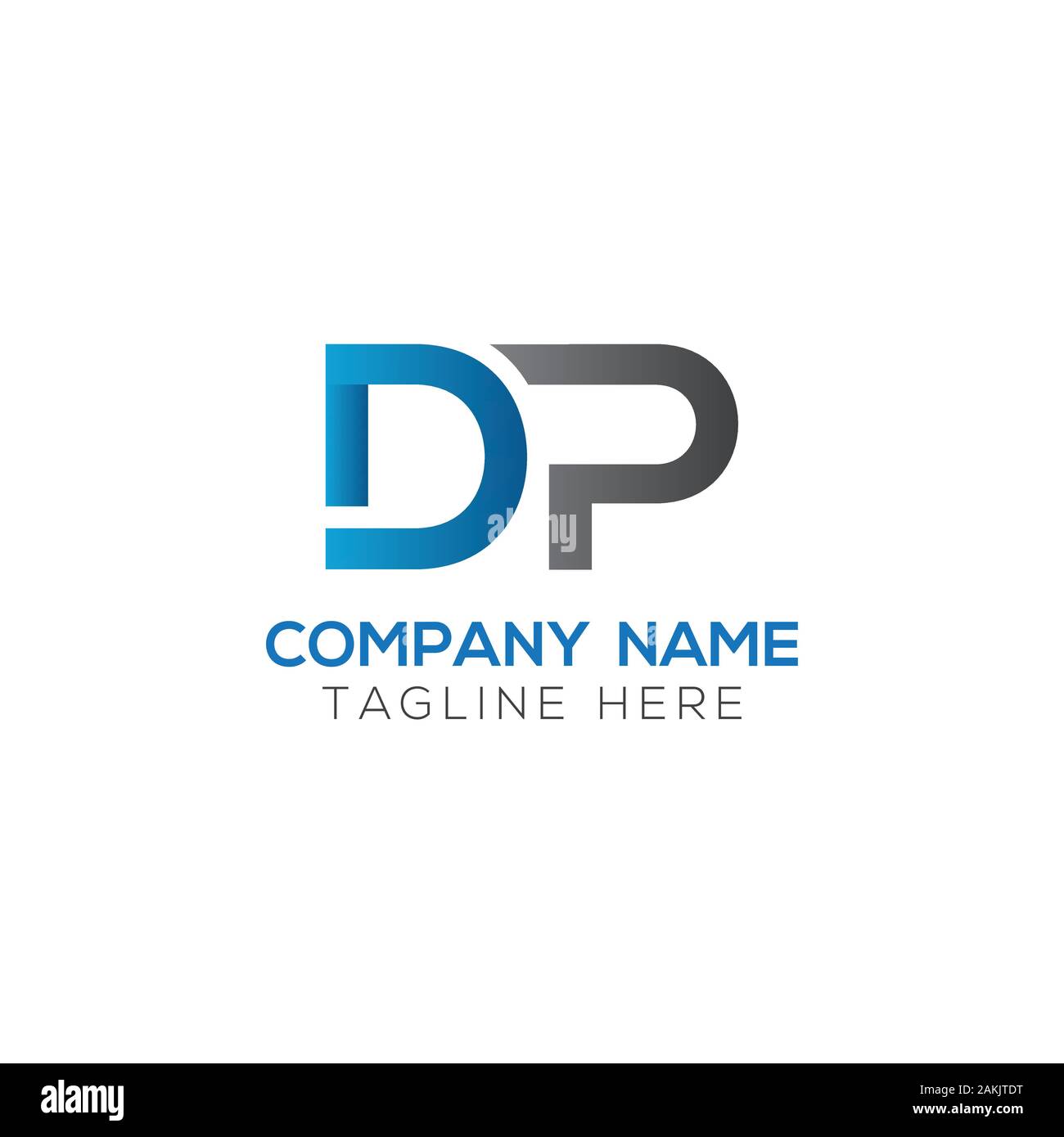 Initial DP Letter Logo With Creative Modern Business Typography Vector ...