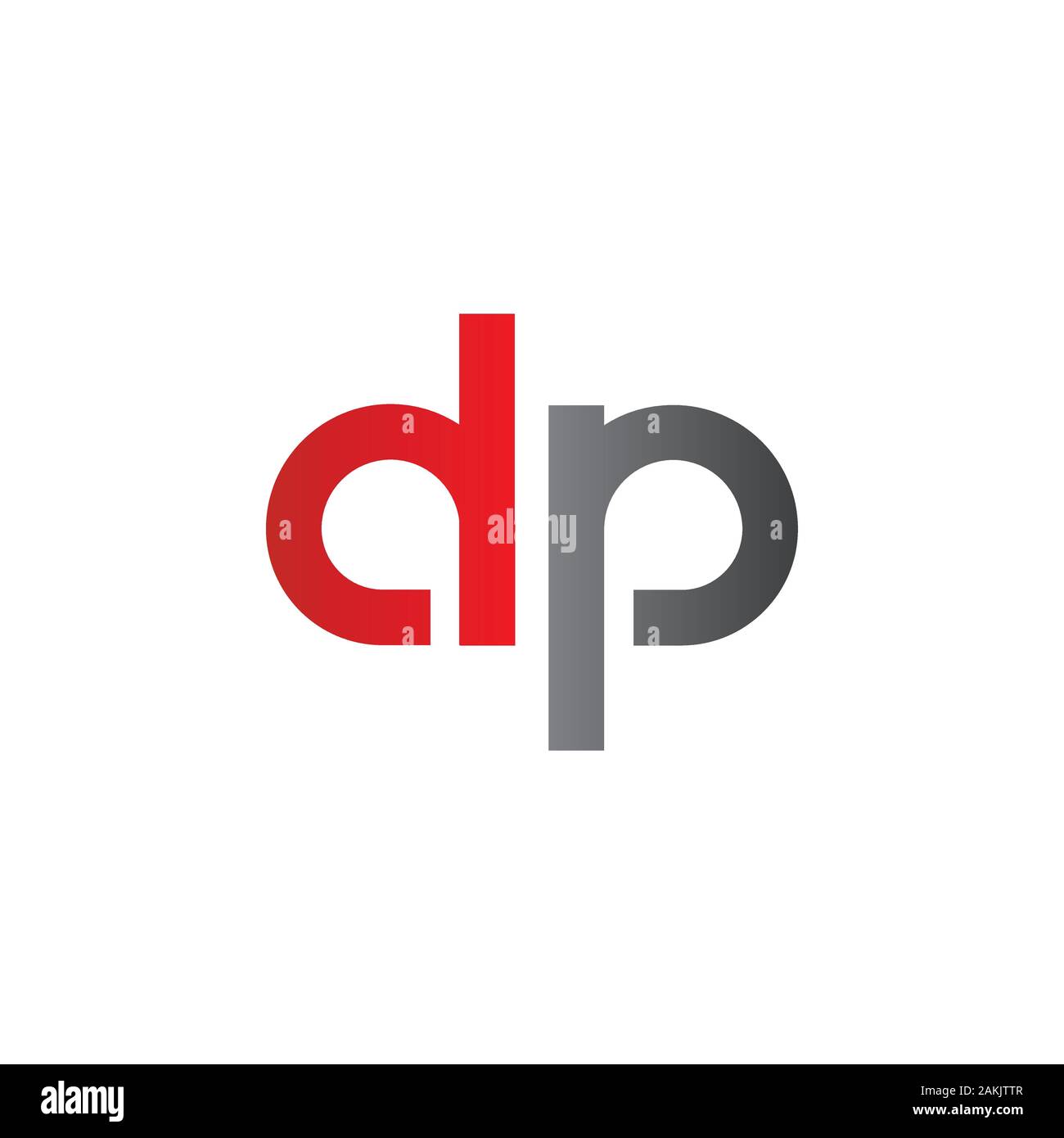 Initial DP Letter Logo With Creative Modern Business Typography Vector ...