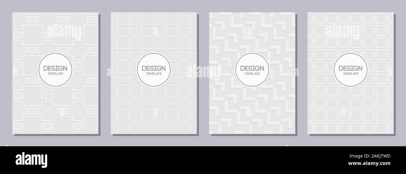 Set of flyers, posters, banners, placards, brochure design templates A6 ...