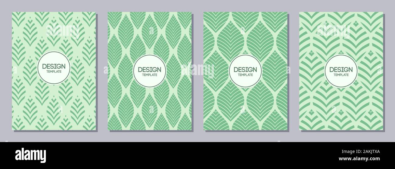 Set of flyer, posters, banners, placards, brochure design templates A6 ...