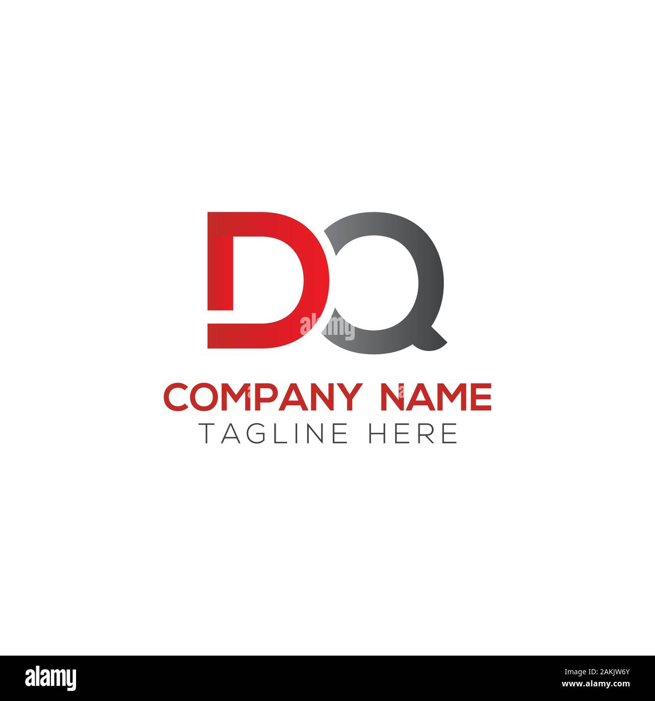 Initial DQ Letter Logo With Creative Modern Business Typography Vector ...