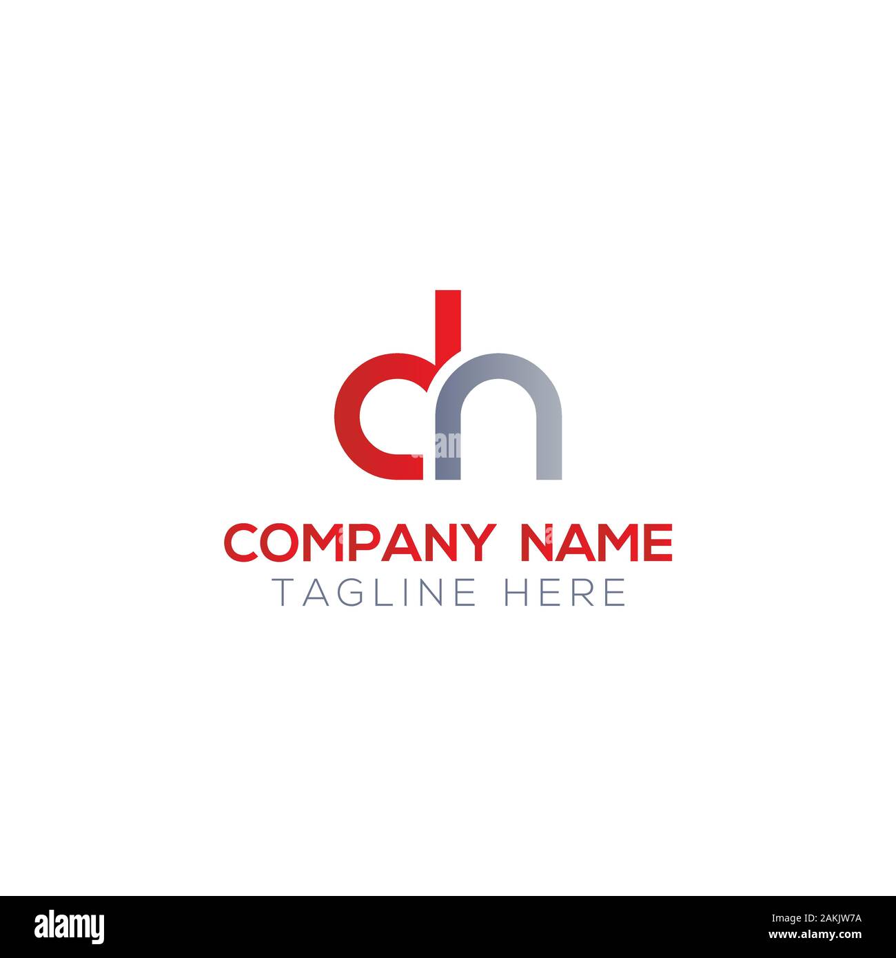 Initial DN Letter Logo With Creative Modern Business Typography Vector ...