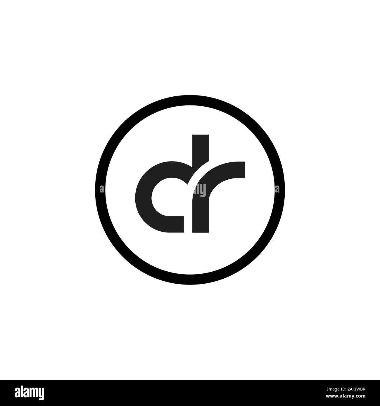 Initial DR Letter Logo With Creative Modern Business Typography Vector ...