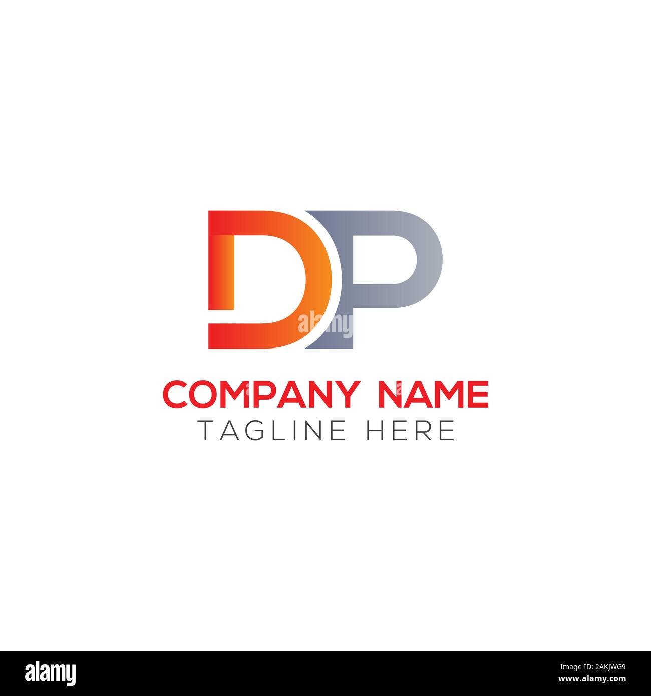 Initial DP Letter Logo With Creative Modern Business Typography Vector ...