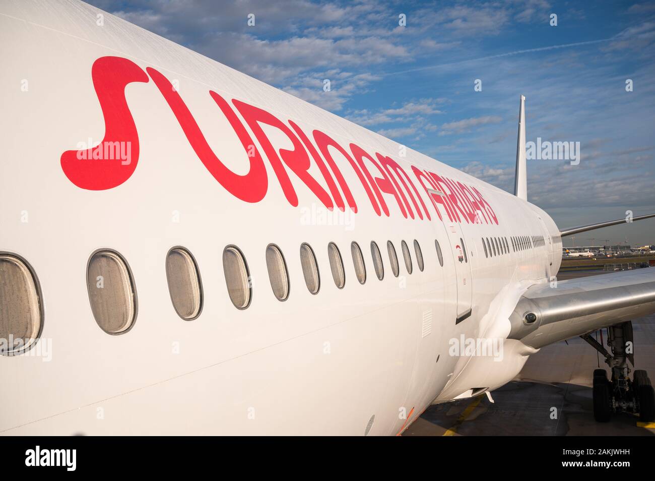 Surinam Airways Boeing 777 aircraft Stock Photo - Alamy