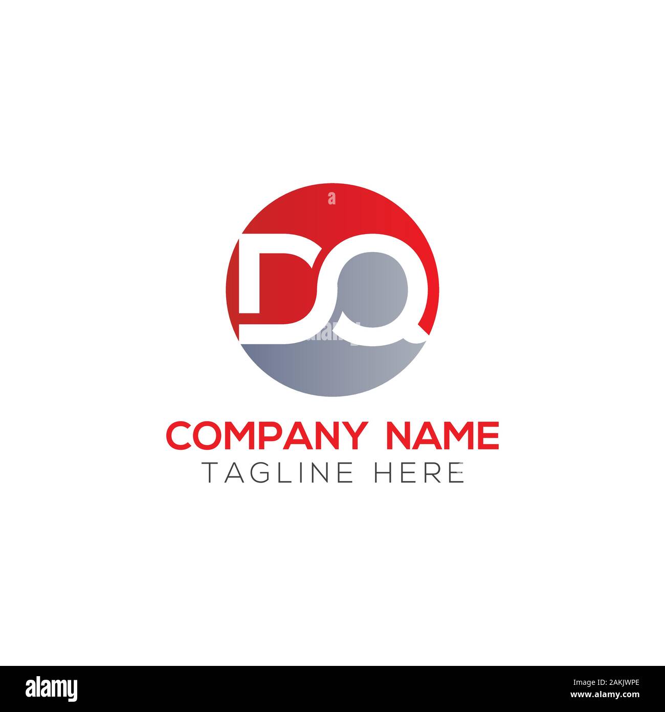 Initial DQ Letter Logo With Creative Modern Business Typography Vector ...