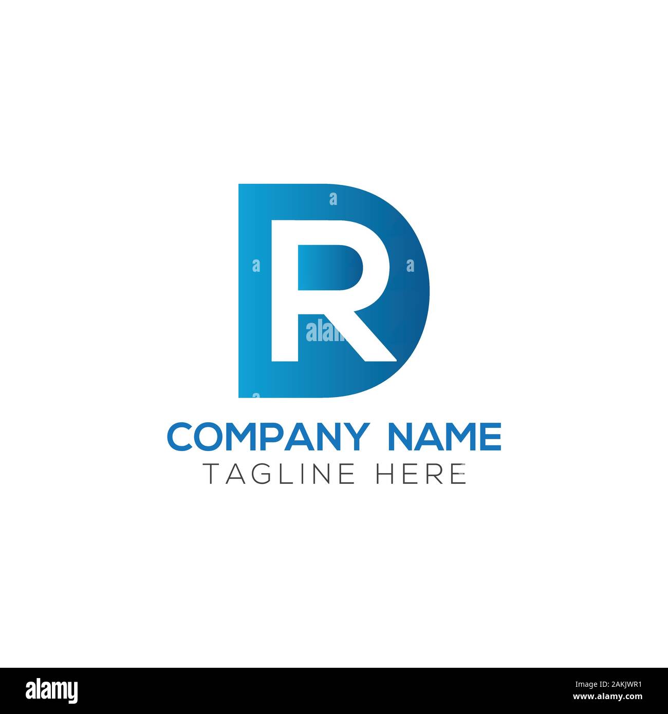 Initial DR Letter Logo With Creative Modern Business Typography Vector ...